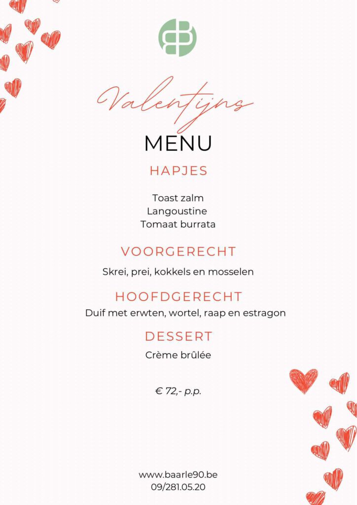 Menu – Baarle 90
